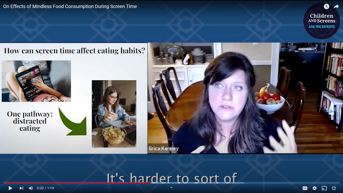 Screen Time Eating Habits and Health - Children and Screens