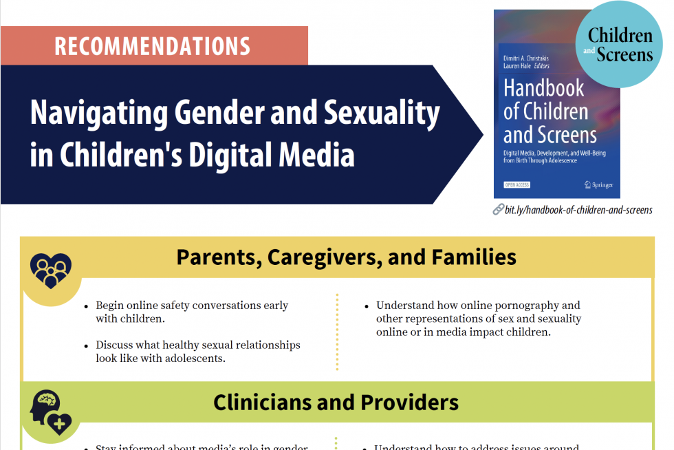 Gender, Sexuality, and Digital Media: Summary and Recommendations ...